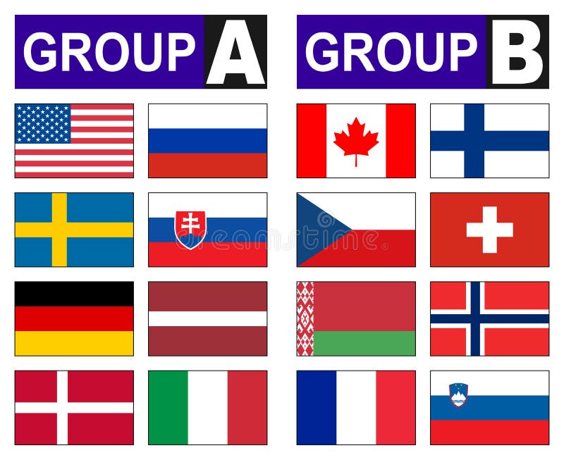 Flags ice hockey stock vector. Illustration of hockey - 85381190