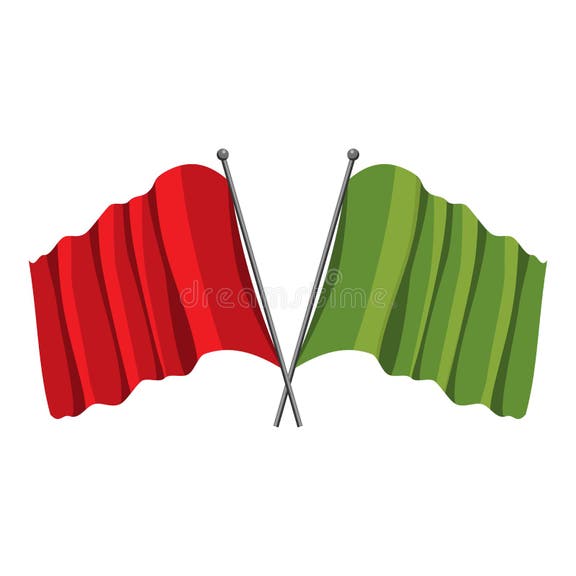 Flags icon, cartoon style stock vector. Illustration of flags - 85984457