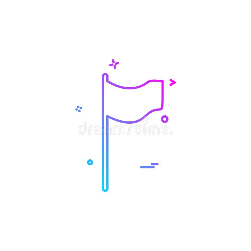 Flags icon design vector stock vector. Illustration of symbol - 125663851