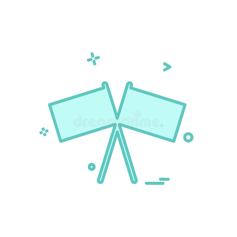 Flags icon design vector stock vector. Illustration of flat - 125664127