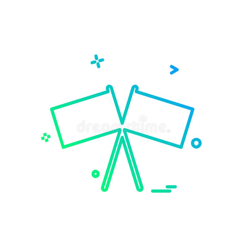 Flags icon design vector stock vector. Illustration of shape - 132409249