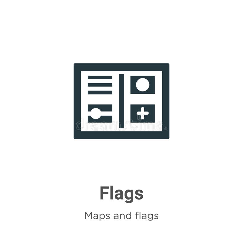 Flags Icons Vector Icon on White Background. Flat Vector Flags Icons ...