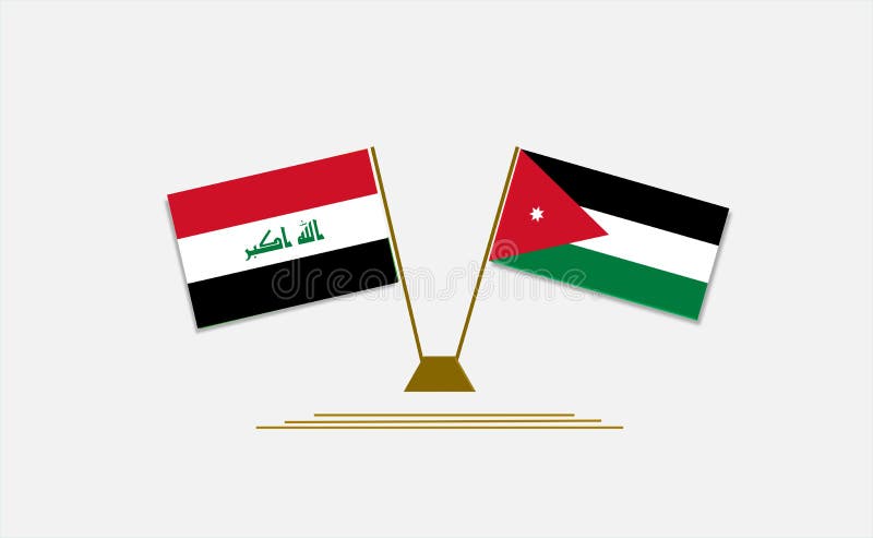 Two Flags Iraq Jordan Stock Illustrations – 35 Two Flags Iraq Jordan ...