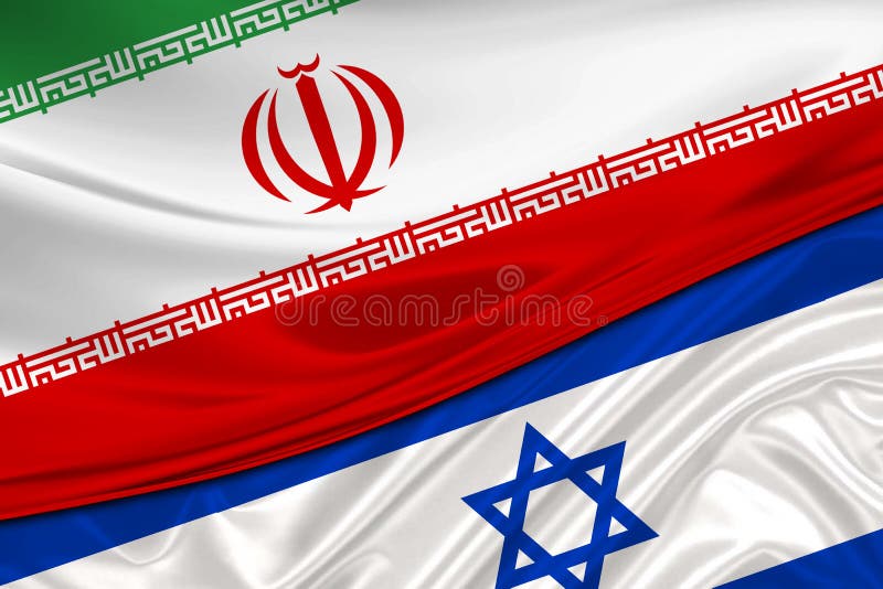 Flags of Israel and Iran. International Relationships Stock Photo ...