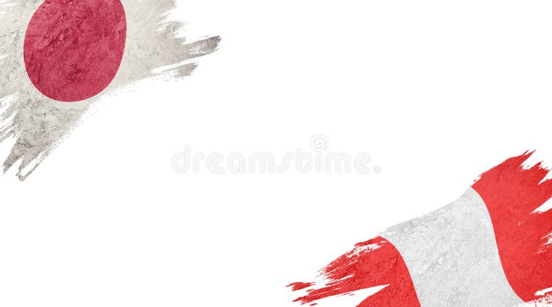 Japan and Peru, Symbol of Two National Flags. Relationship between ...