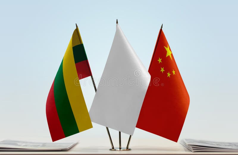 Flags of Lithuania and China Stock Image - Image of cooperation ...