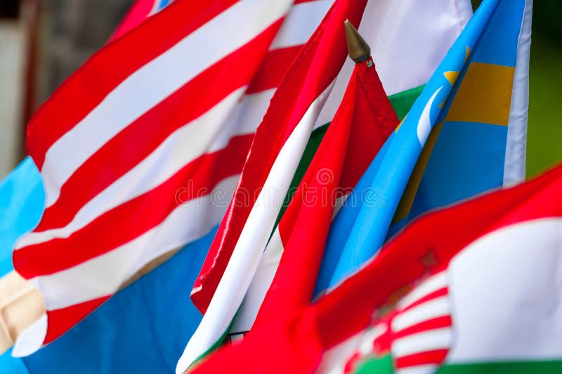 Flags of many nations stock photo. Image of symbolic - 28980830