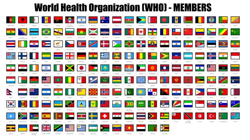 Flags of Member Countries of the World Health Organization (WHO). World ... Flags of Member Countries of the World Health Organization (WHO). World ...