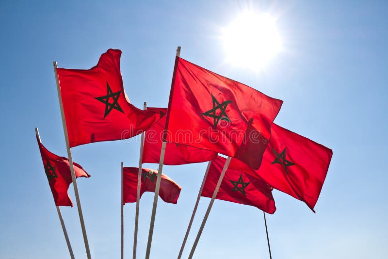 Flag of Morocco stock photo. Image of symbol, pentagram - 50937480