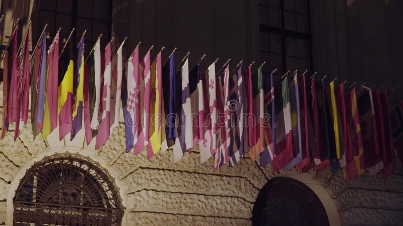 Flags of the OSCE Participating States on the Headquarters Building in ...