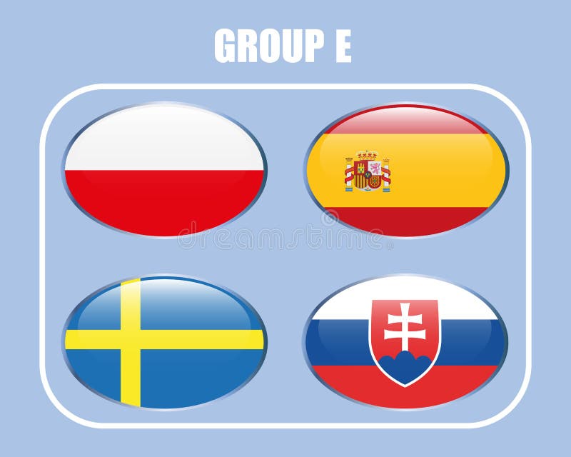 Flags of the Participating Teams with the Text for the European Cup ...