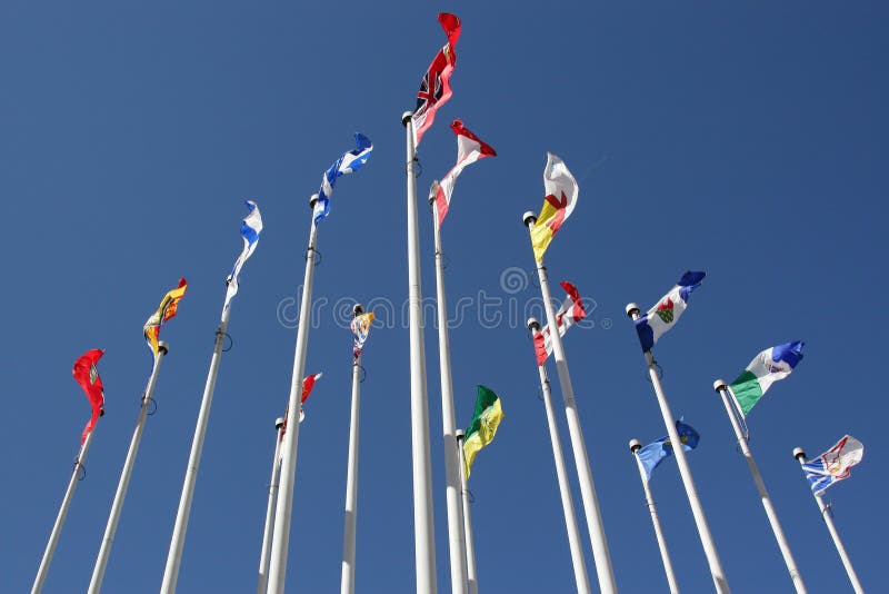 Flags on pole stock photo. Image of white, pole, flags - 1156352