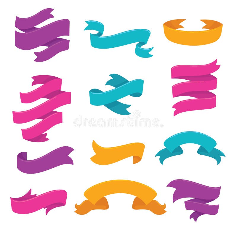 Flags and ribbon stock vector. Illustration of blue, layout - 66822055