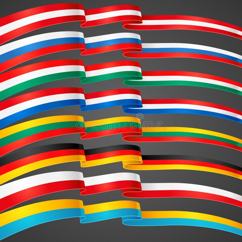 Flags stock vector. Illustration of flag, ribbon, banner - 54431217