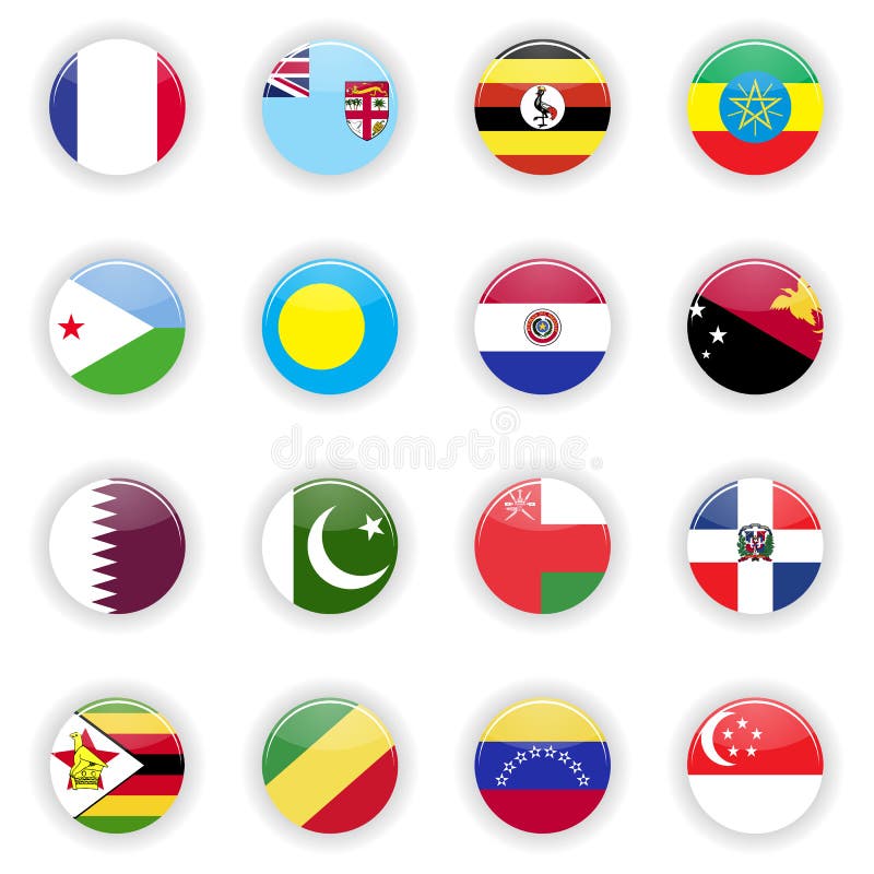200 Flags set of the world stock vector. Illustration of america - 75599725
