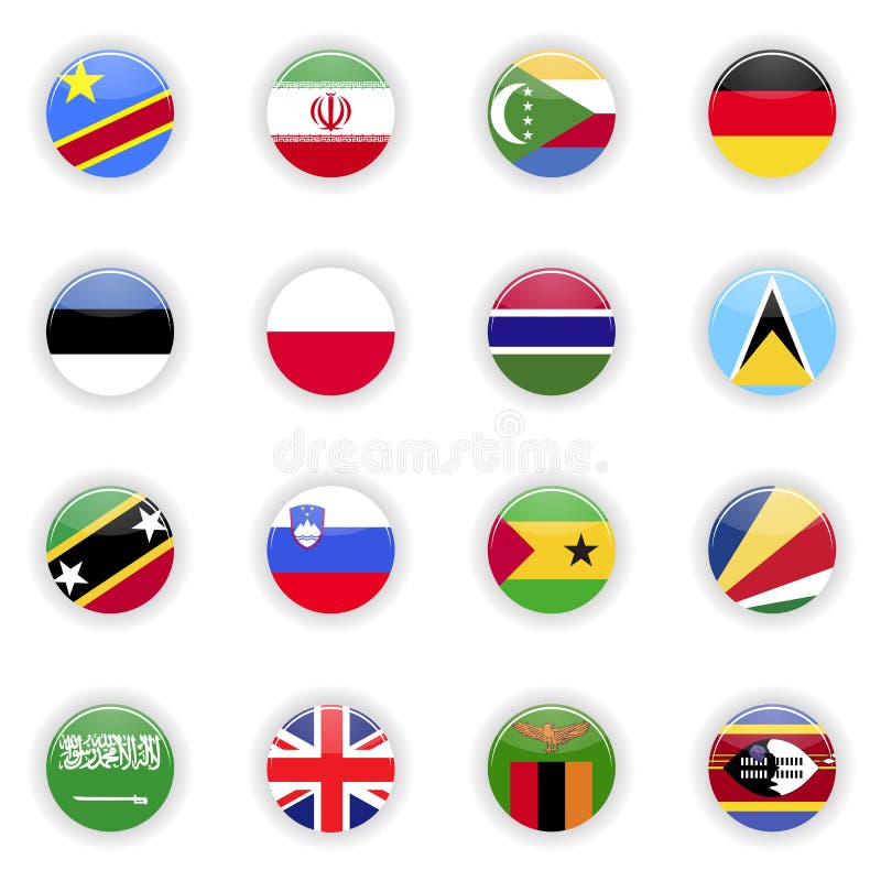 200 Flags set of the world stock vector. Illustration of america - 75599725