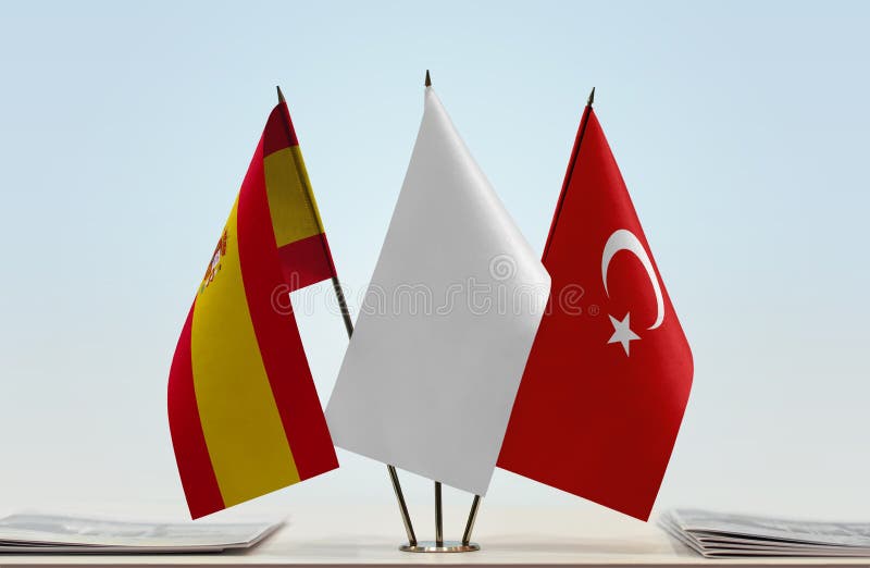 Flags of Spain and Turkey stock illustration. Illustration of countries ...