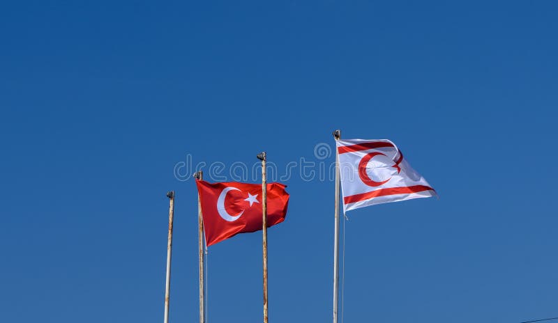 Flags of Turkey and Northern Cyprus 1 Stock Photo - Image of nicosia ...