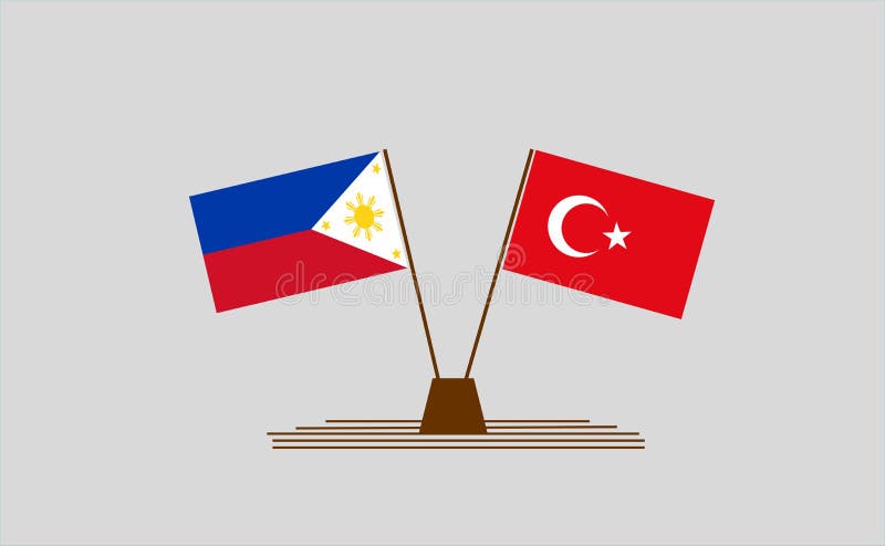 Flags of Turkey and Philippines. Partnership. Background and ...