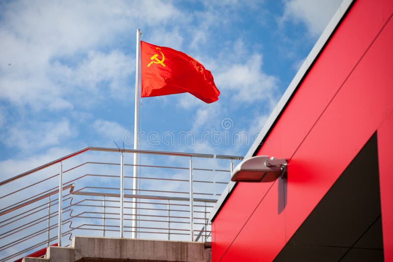 Flags of the USSR and Soviet Republics Stock Image - Image of ...