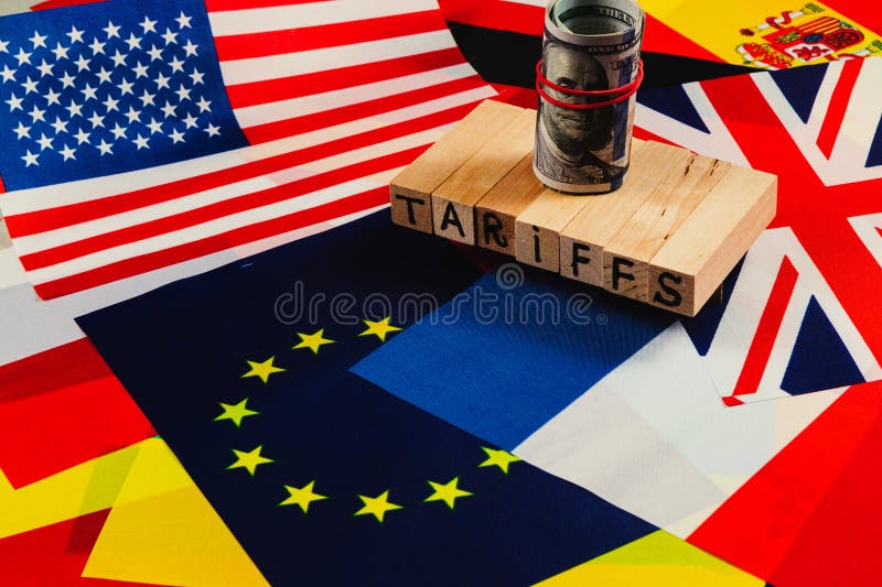 Tariffs and Trade Tensions in Global Politics Stock Image - Image of ...