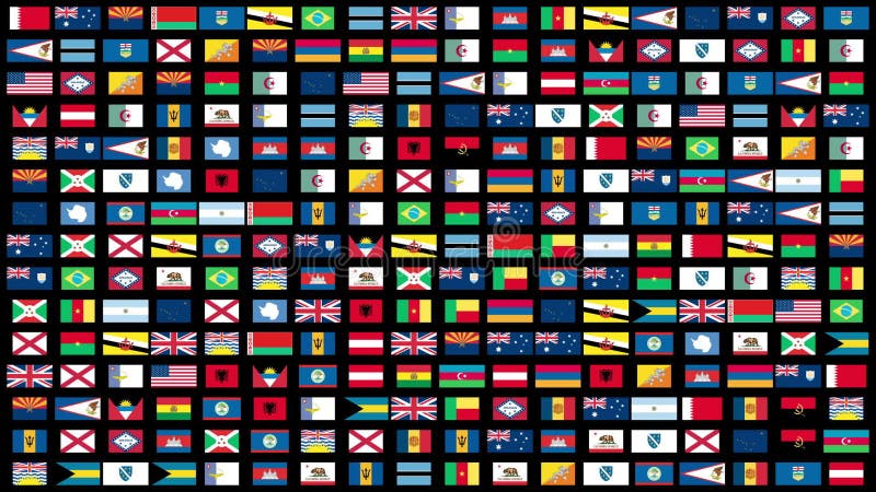 Flags of the World Animation Stock Video - Video of element, nation ...