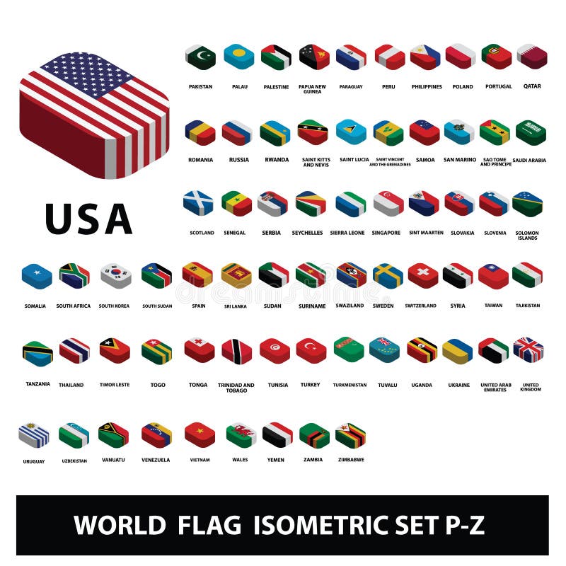 Flags Of The Countries Of The World. Country Flags Of Three Colors ...