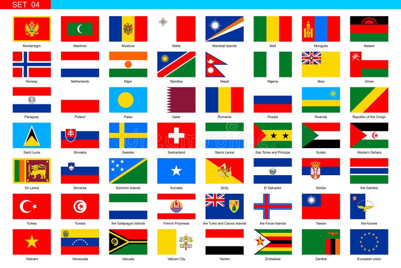 Flags of the world stock vector. Illustration of country - 304881469