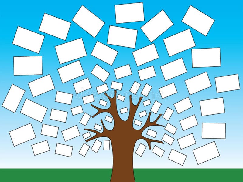 Tree with All Flags of the World Stock Illustration - Illustration of ...