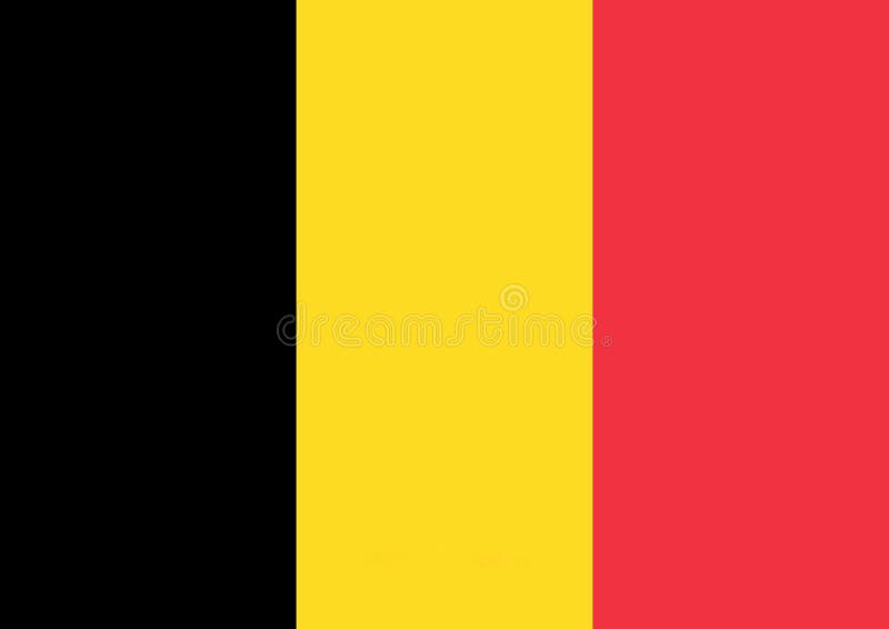 The National Flag of Belgium. Stock Illustration - Illustration of mark ...