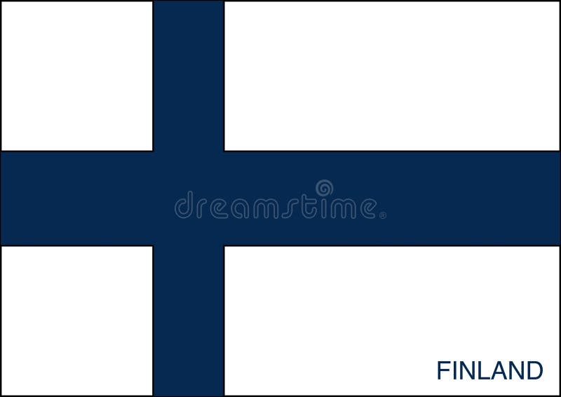 Flags of the World for School with Name, Country Finland Stock ...