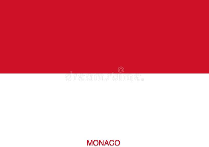 Flags of the World for School with Name Principality of Monaco Stock ...