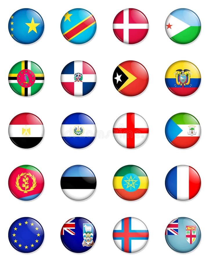 Flags of the world 04 stock illustration. Illustration of national ...