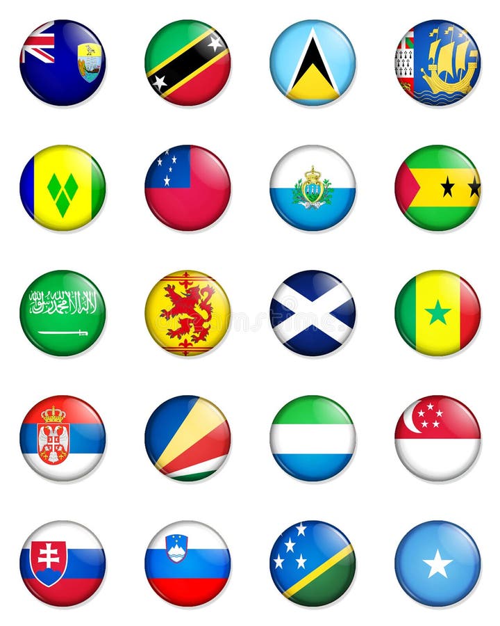 Flags of the Nations Participating in Rugby 2023. 20 Flags in the Style ...