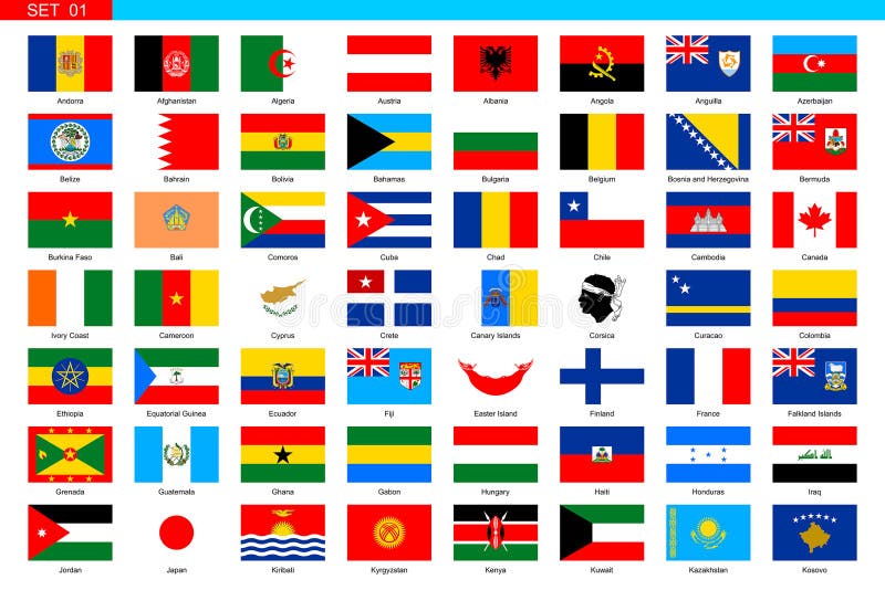 Flags of the world stock vector. Illustration of africa - 304881474