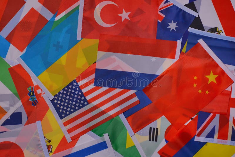 Flags of the World. Unity. Olympic Games Stock Photo - Image of ...