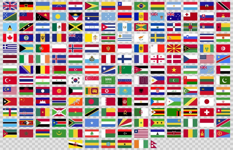 Flags of the World in Vector Format Stock Vector - Illustration of ...