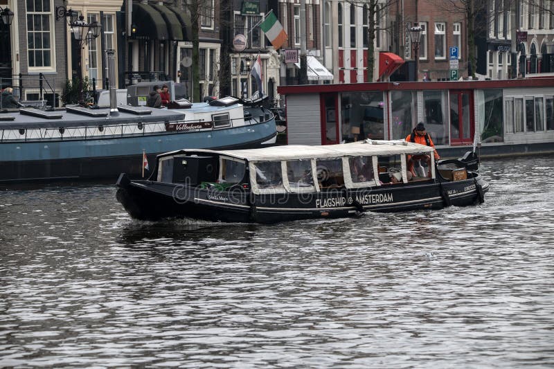 Flagship Canal Cruise Boat at Amsterdam the Netherlands 25-2-2025 ...