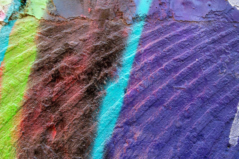 Flagstone Painted with Bright Colors. Stock Image - Image of element ...