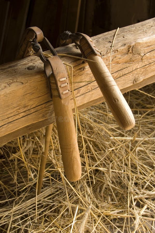Flails stock photo. Image of wood, agriculture, bread - 1384484