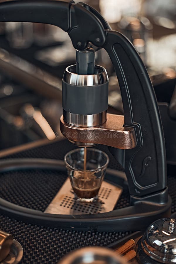 Flair espresso machine i stock photo. Image of glass - 204653876