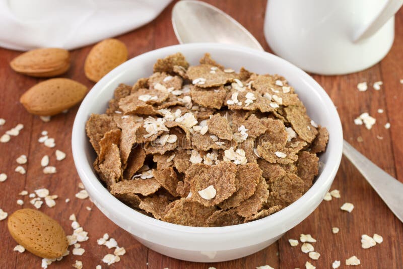 Flakes in bowl stock photo. Image of dietary, bowl, break - 35386686