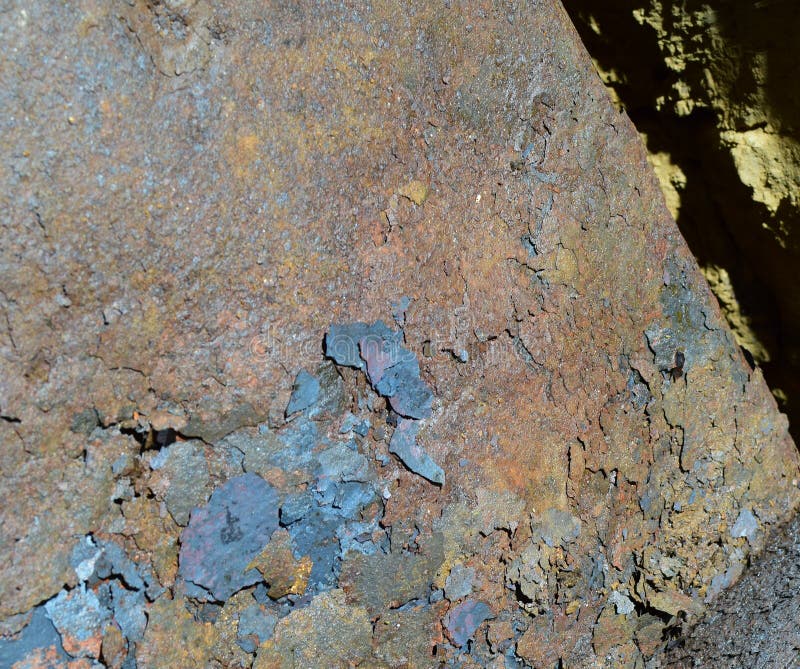 Flakes of Rust on a Sheet of Rusty Iron. Background of Rust Stock Image ...