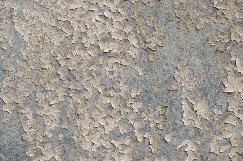 Flaking, Cracked Paint on Concrete Wall Texture Stock Image - Image of ...