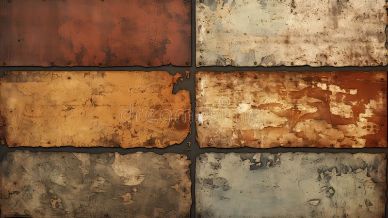 Flaking Distressed Texture Pack Stock Illustration - Illustration of ...