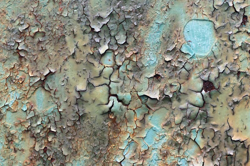 Flaking Paint from the Metal Surface Stock Photo - Image of chipped ...