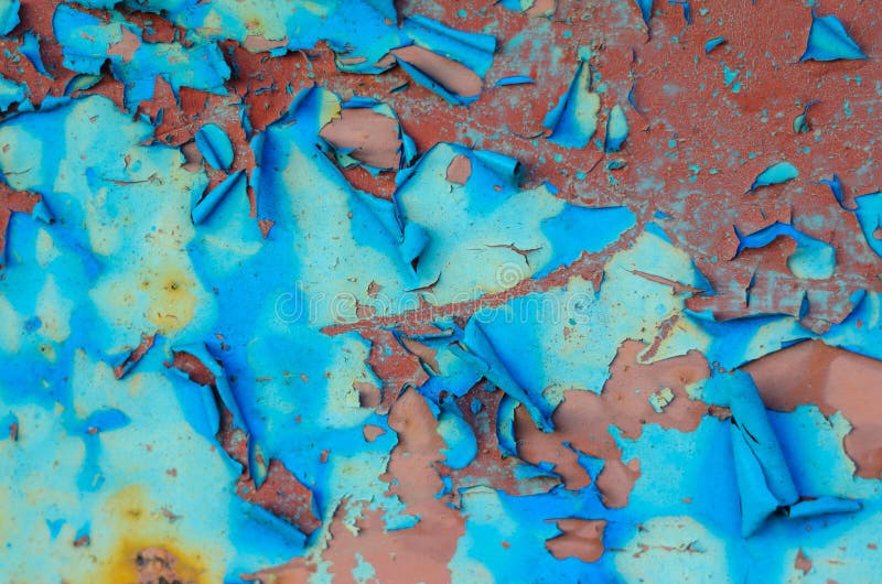 Flaking Paint Metal Texture Stock Image - Image of highlighted, brushed ...
