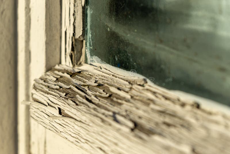 Flaking Paint of an Old Window Stock Photo - Image of window ...