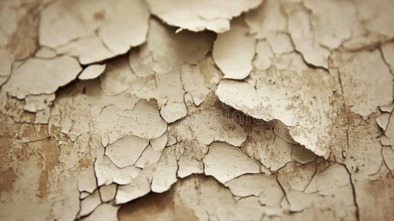 Flaking Paint Reveals Aged Weathered Surface Texture Stock Illustration ...
