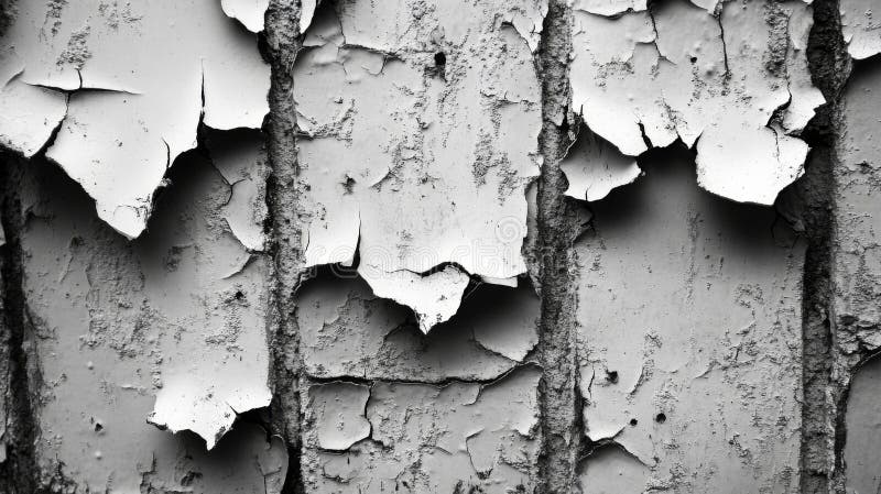 Flaking Paint Reveals Weathered Surface Texture Stock Illustration ...
